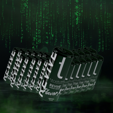 Køb 24-pak (helt flak) Tershine Revive - Smag X, Begrænset udgave hos BRL!